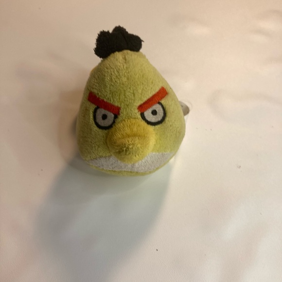Commonwealth | Toys | Angry Birds Backpack Clip Yellow Bird Plush Soft ...
